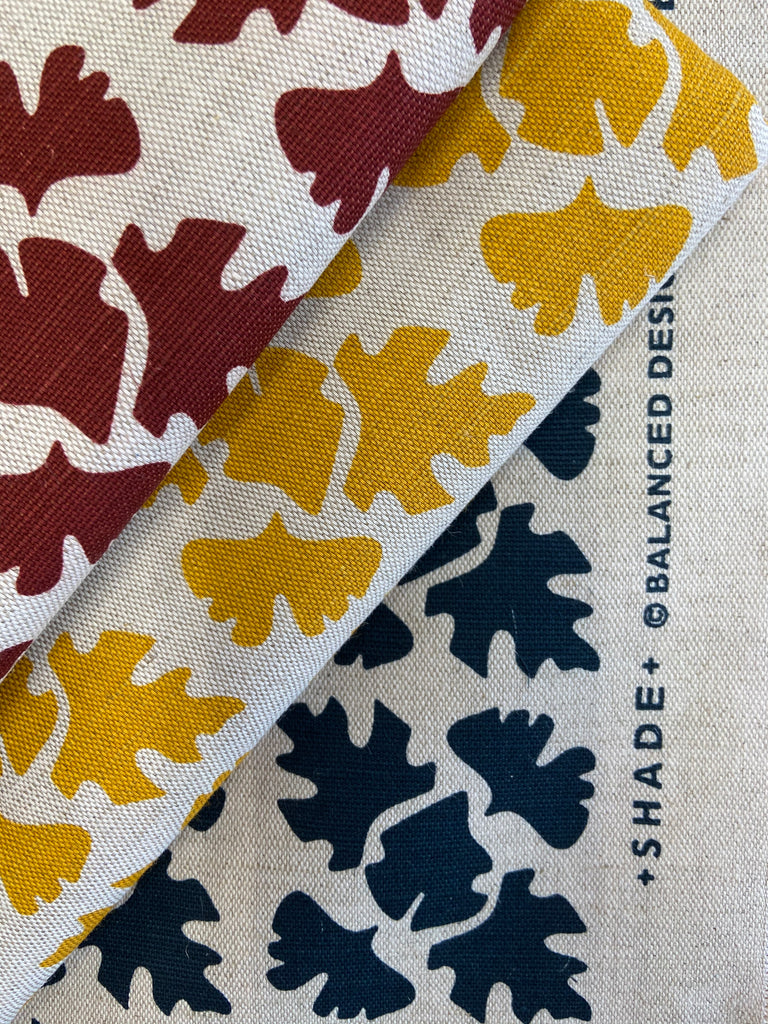SHADE CHECK MUSTARD on NATURAL SWATCH – Balanced Design: Textiles, Rugs ...